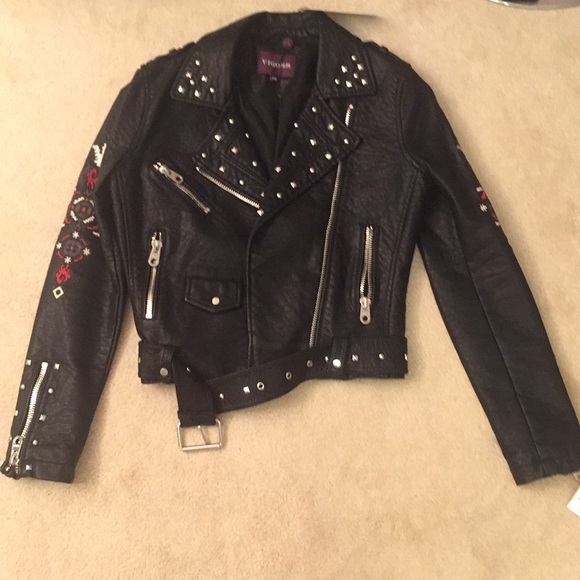 Vigoss | Jackets & Coats | Vigoss Faux Leather Jacket Xs | Poshmark